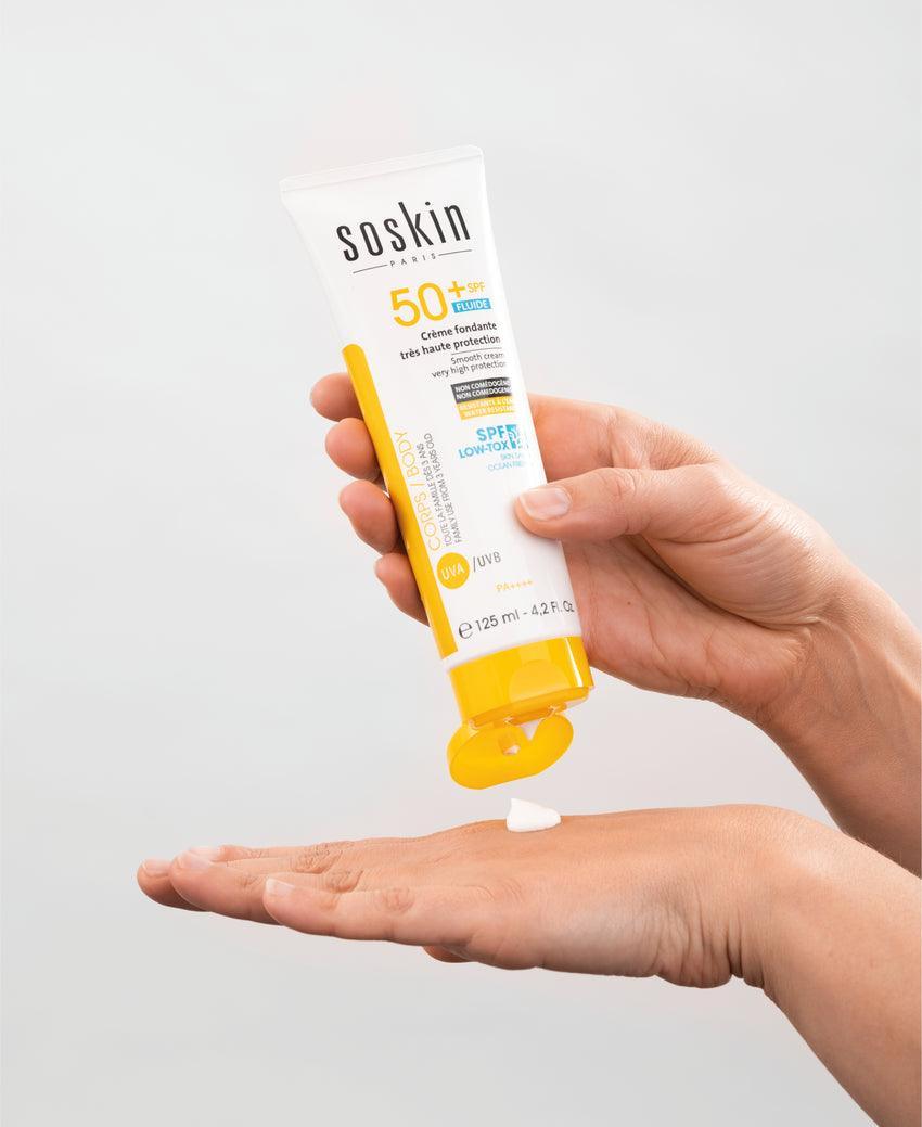 Soskin Sunscreen Low Tox SPF 50 + 125 ml – Melora